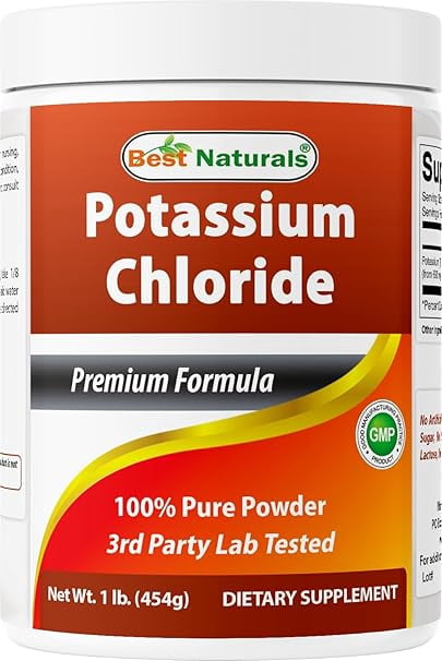 Best Naturals Potassium Chloride Pure Powder 1 Pound - Walmart.com