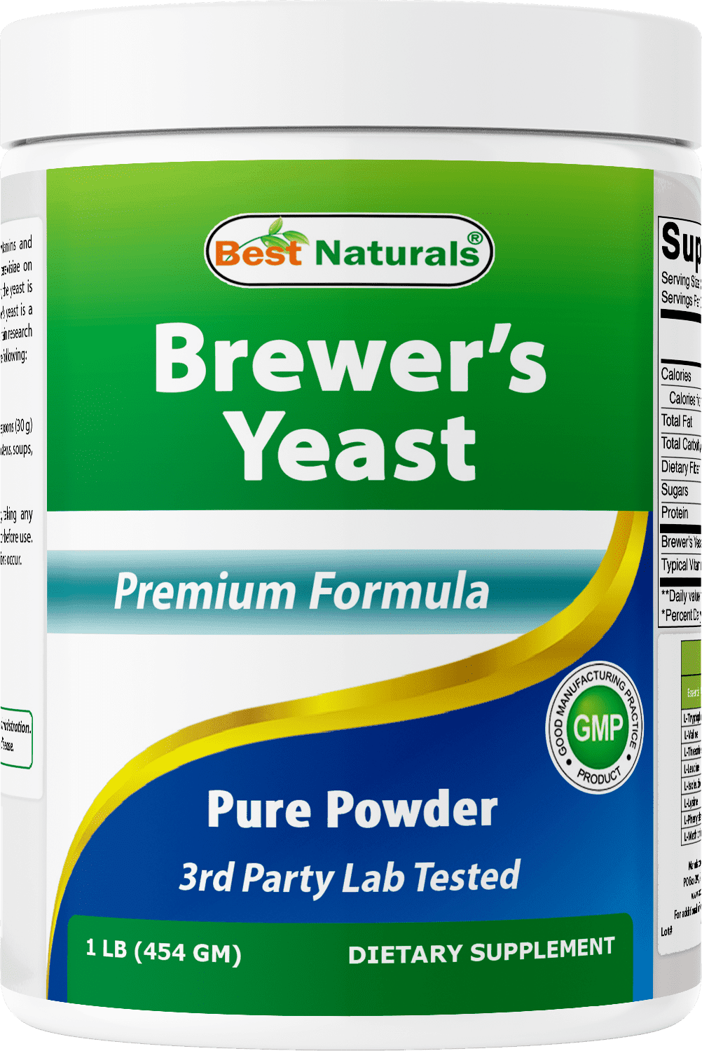Best Naturals Brewer's Yeast Powder 1 Lb Supports Sugar Metabolism ...