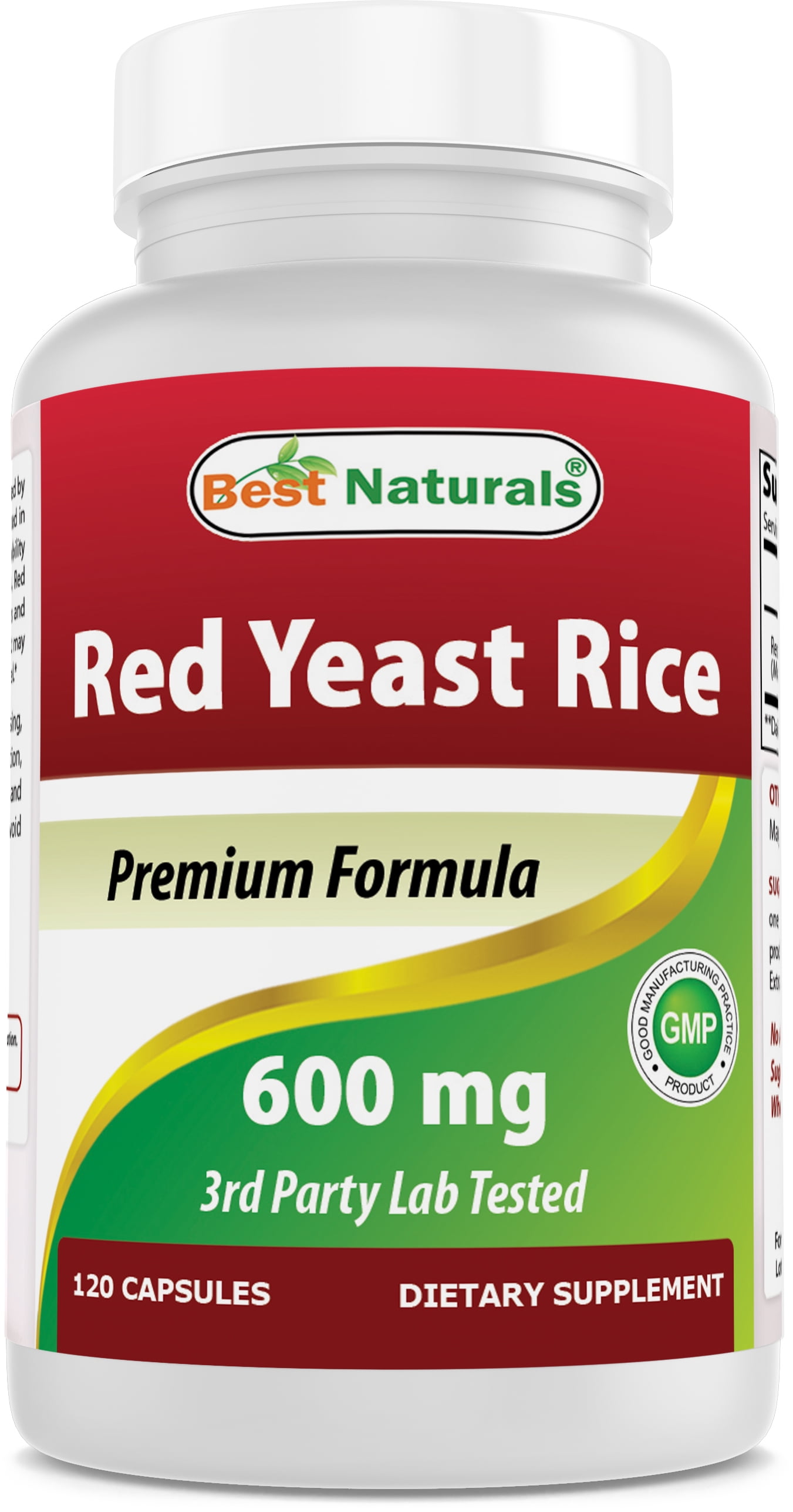 Best Naturals Red Yeast Rice 600 mg 120 Capsules - Nutritional ...