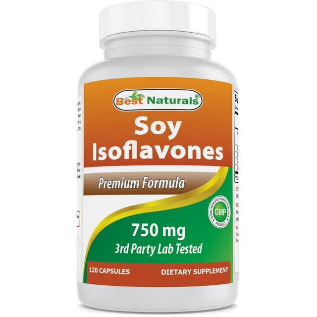 Best Naturals Soy Isoflavones 750mg Capsules - Supports Menopal Health ...