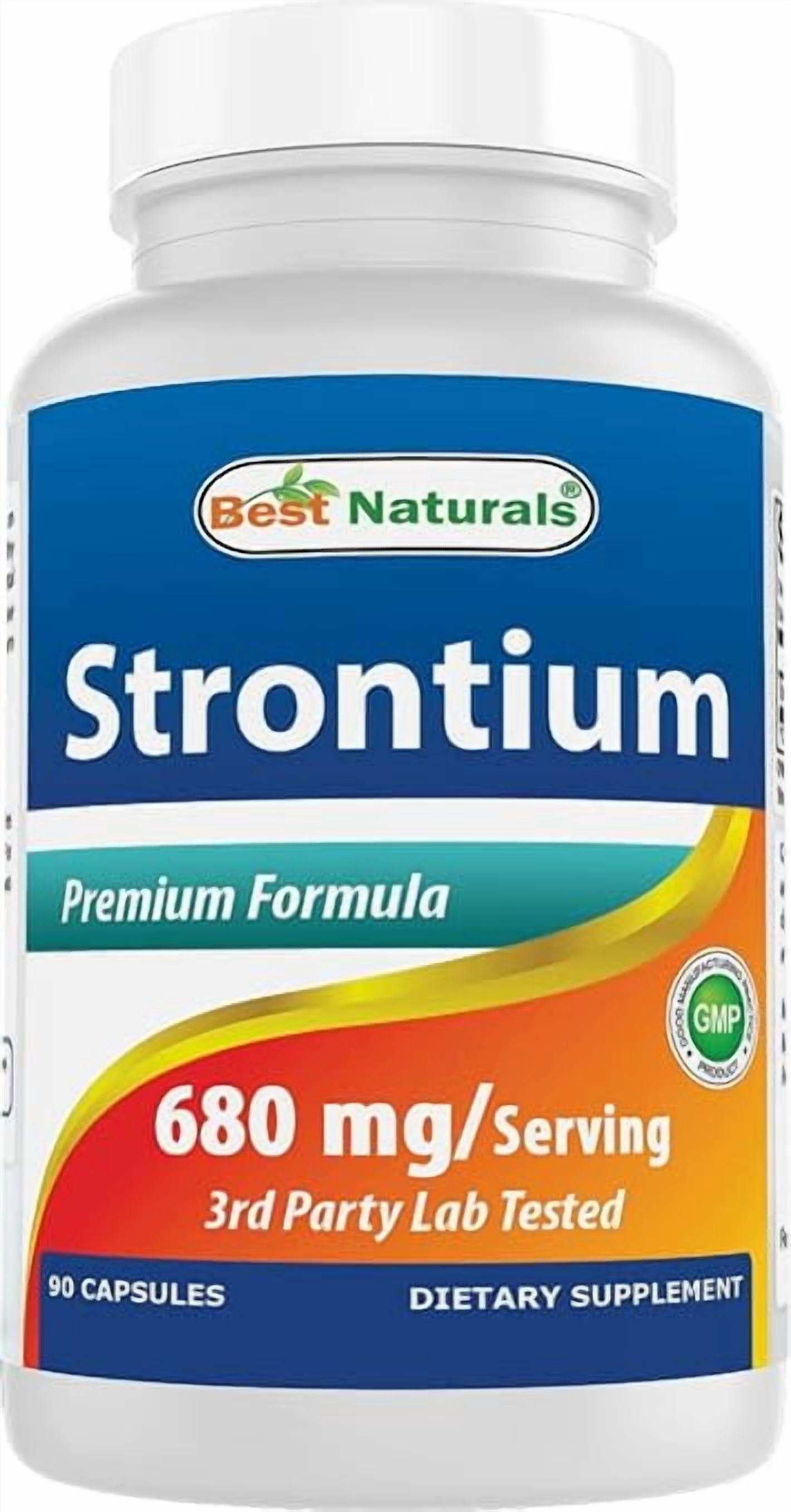 Best Naturals Strontium Bone Building Formula 680mg per Serving 90 ...