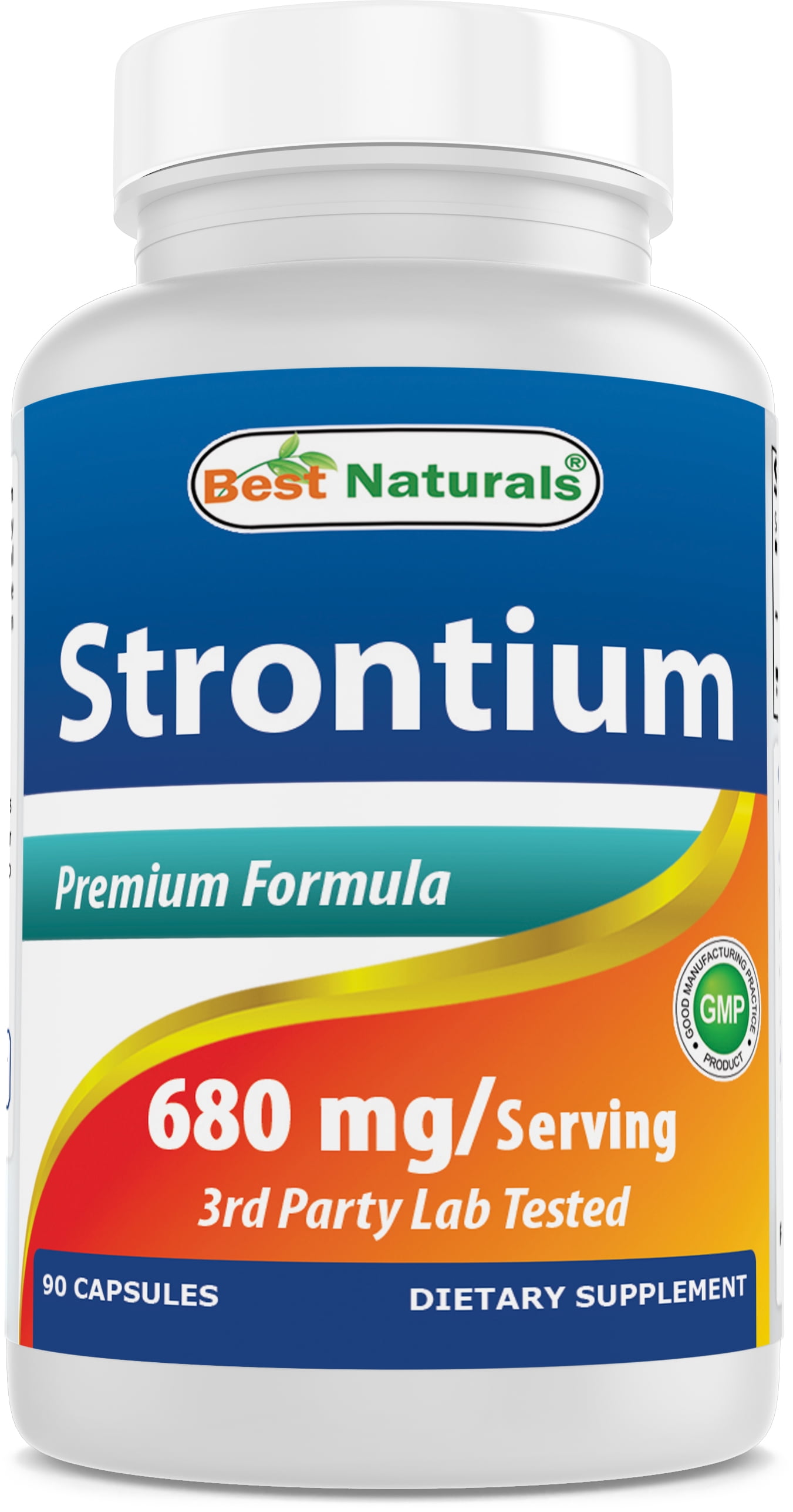 Best Naturals Strontium Bone Building Formula, Calcium Support, 680mg ...