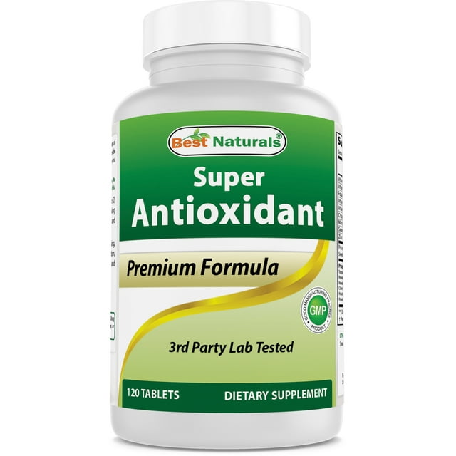 Best Naturals Super Antioxidant Supplement, 120 Tablets, Non-GMO ...
