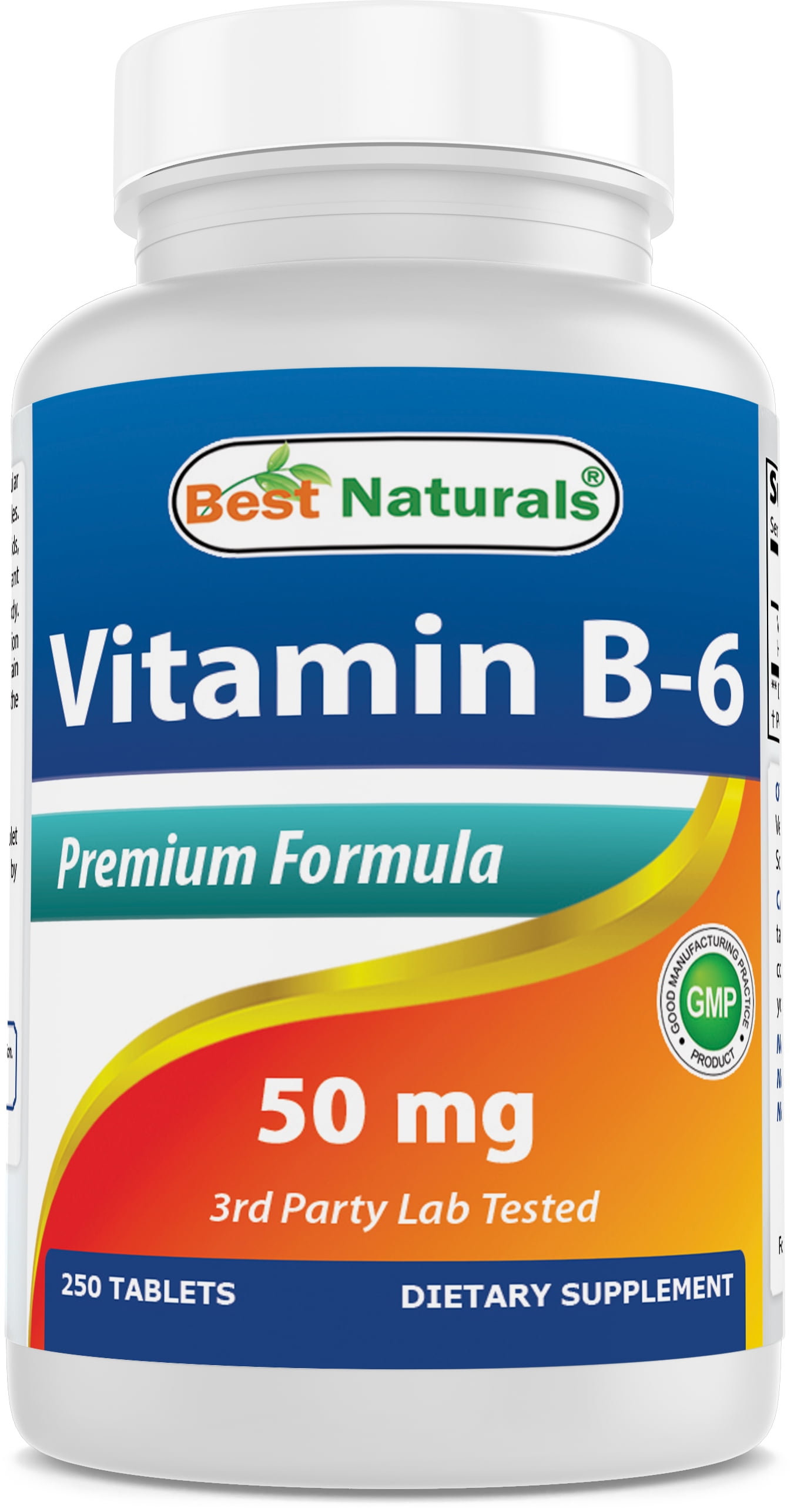 Best Naturals Vitamin B-6 50mg, Essential Nutrient for Energy ...
