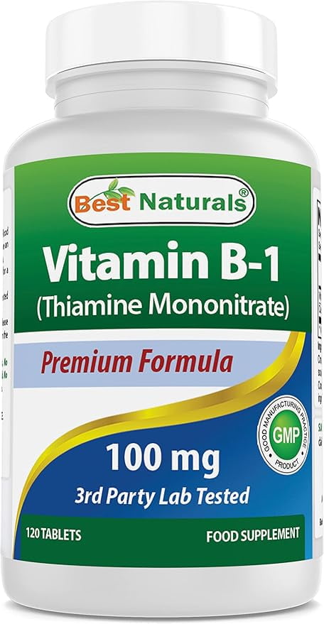 Best Naturals, Vitamin B1 Thiamine Mononitrate 100 mg, 120 Tablets ...