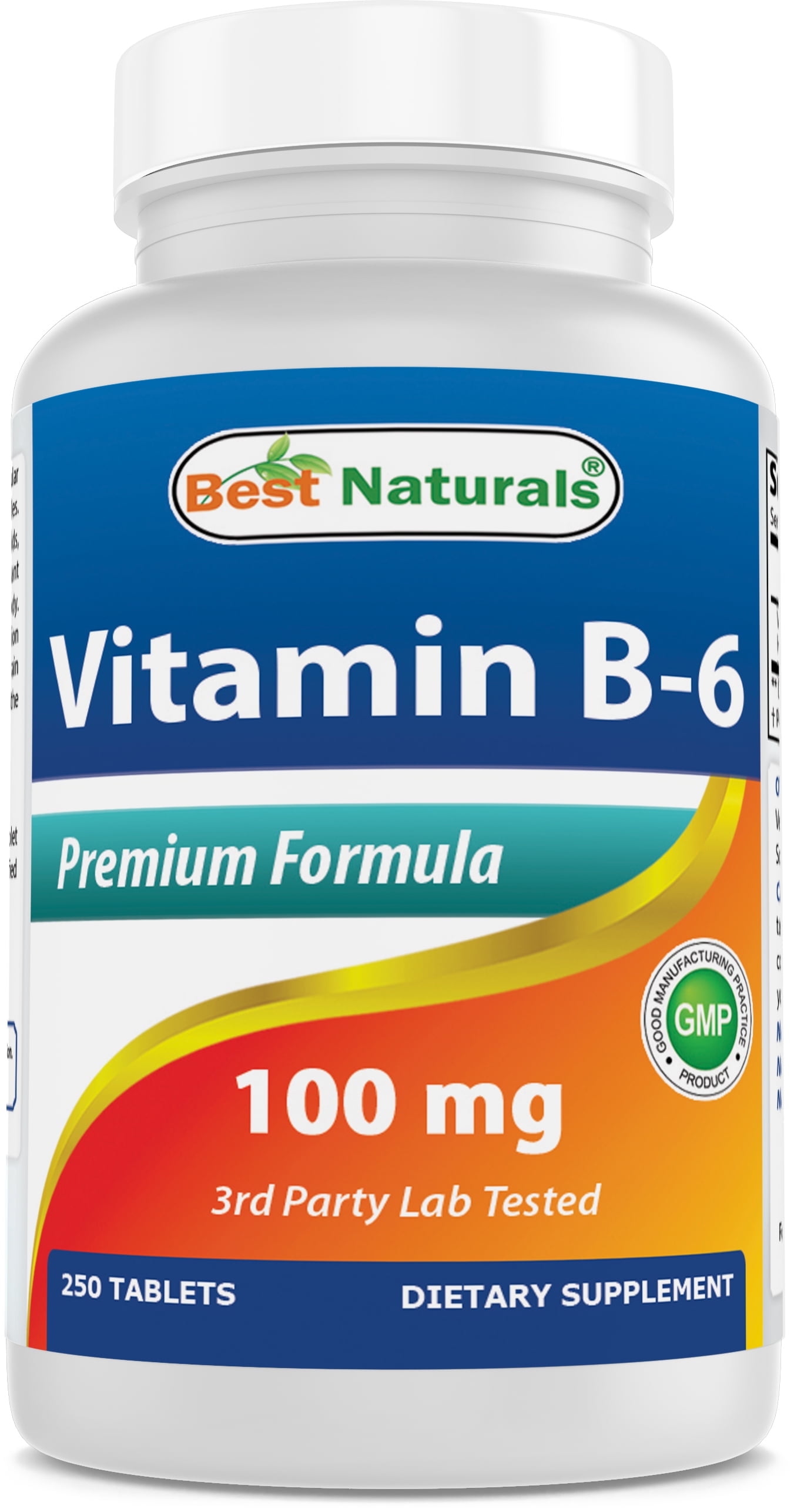 Best Naturals Vitamin B6 100mg Tablets - Supports Healthy ...
