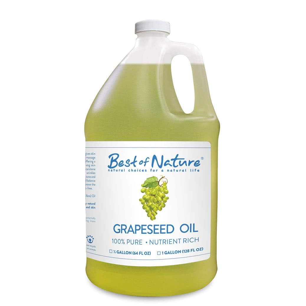 Best of Nature 100% MSF2 Pure Grapeseed Oil - Unscented, Lightweight ...