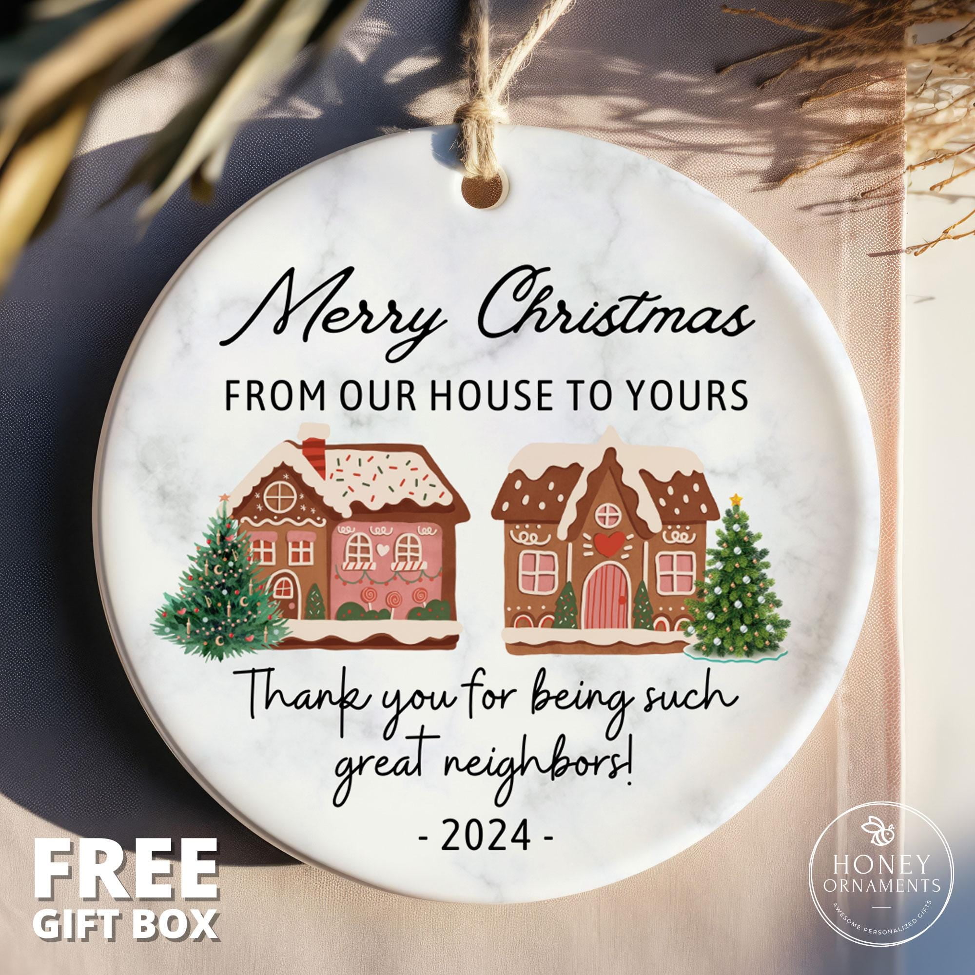 Best Neighbor Ever 2025 — Personalized Neighbor Christmas Ornament ...