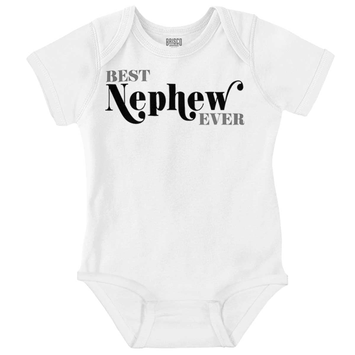 Best Nephew Ever Uncle Family Bodysuit Jumper Boys Infant Baby Brisco ...