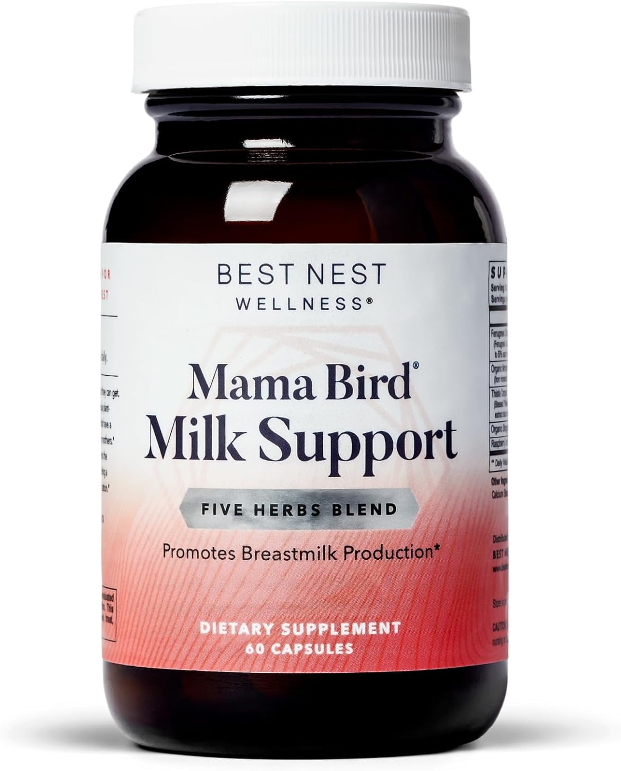 Best Nest Wellness Mama Bird Milk Support, Fenugreek & Moringa Blend ...