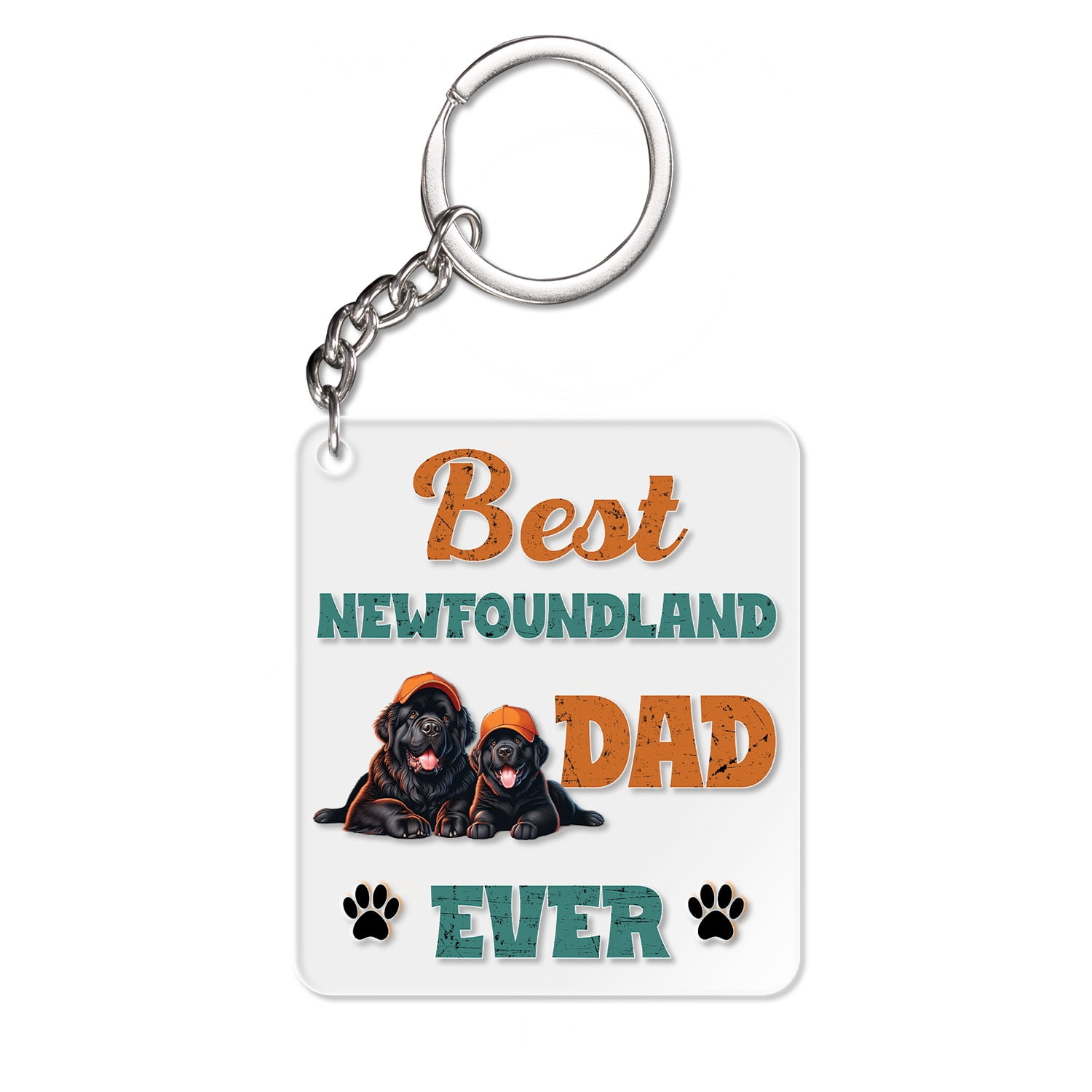 Best Newfoundland Dad Ever Happy Father's Day Acrylic Keychain Newfie ...