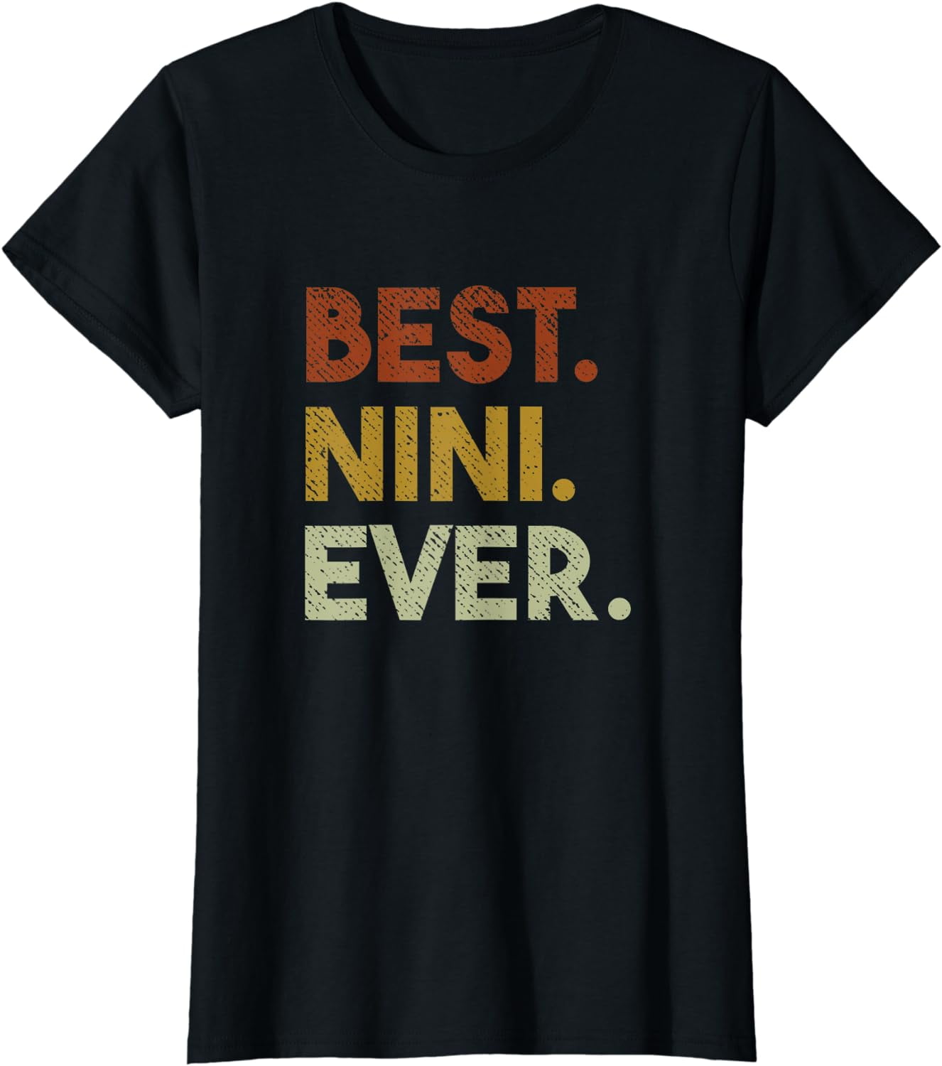Best Nini Ever Gifts for Grandma Mothers Day T-Shirt - Walmart.com