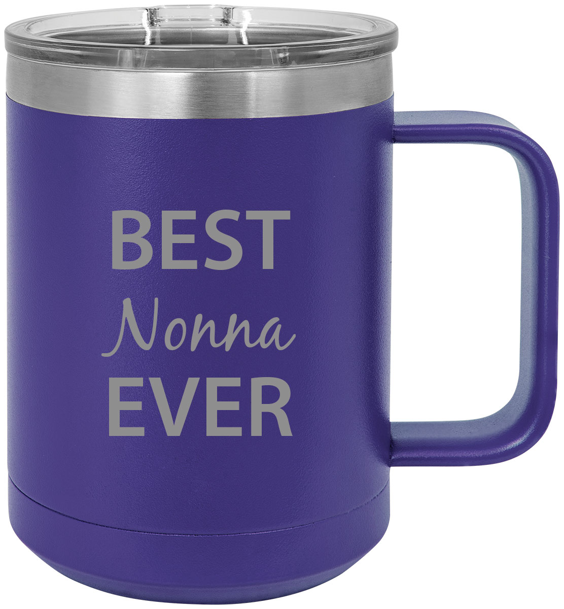 Best Nonna Ever Stainless Steel Vacuum Insulated 15 Oz Engraved Travel ...
