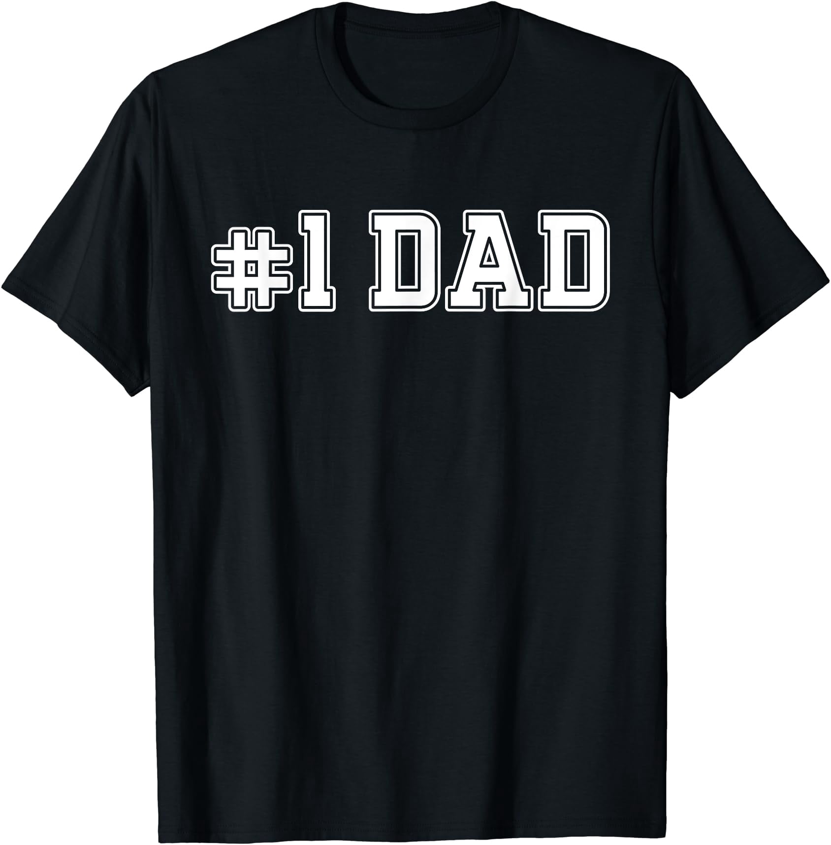 Best Number One Dad Graphic T-Shirt Perfect Father's Day Gift - Walmart.com