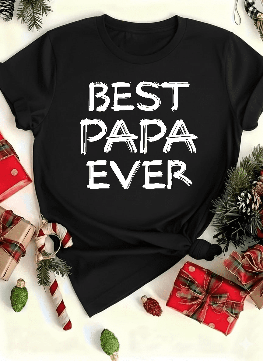 Best Number One Papa Ever Funny Family Pride Celebration Graphic Unisex ...