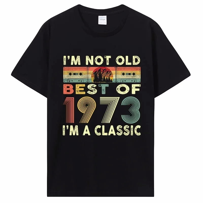 Best Of 1973 Birthday Gifts T Shirts Men's Clothing Pure Cotton Funny ...