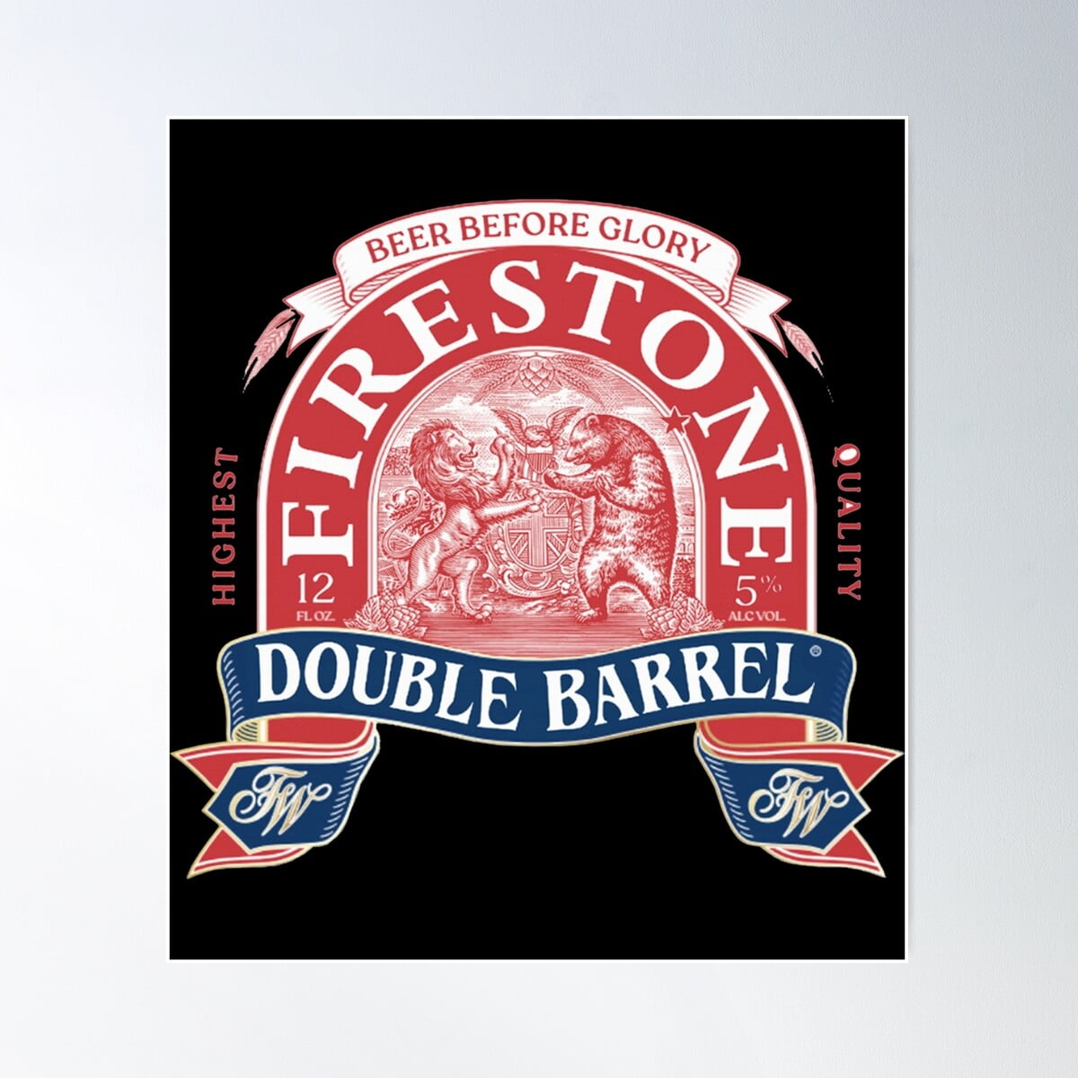 Best Of Fighting Drink Sticker Poster Wall Art, Modern Wall Decor For ...