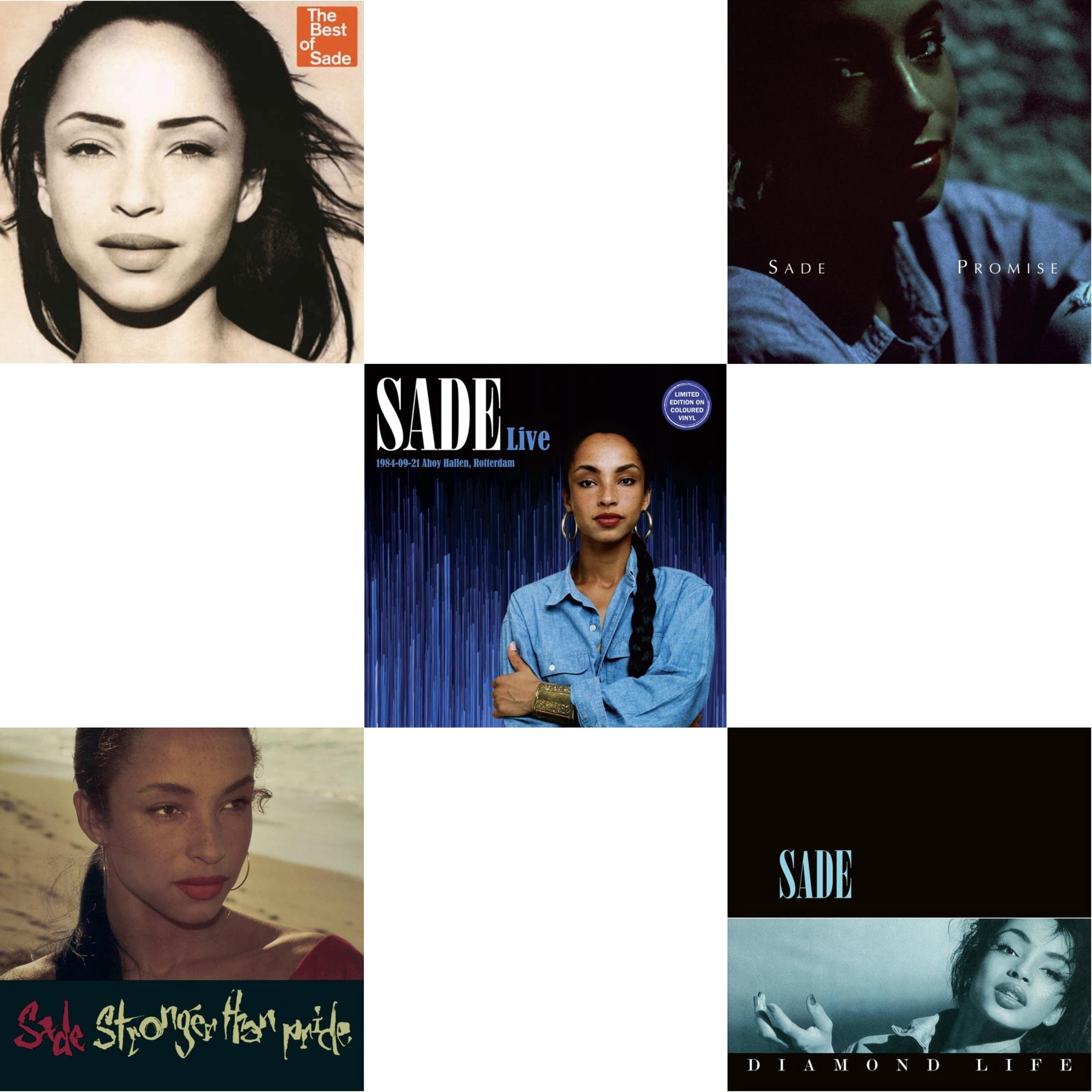 Best Of Sade (2LP/180G/Gatefold) & Stronger Than Pride & Sade Live ...