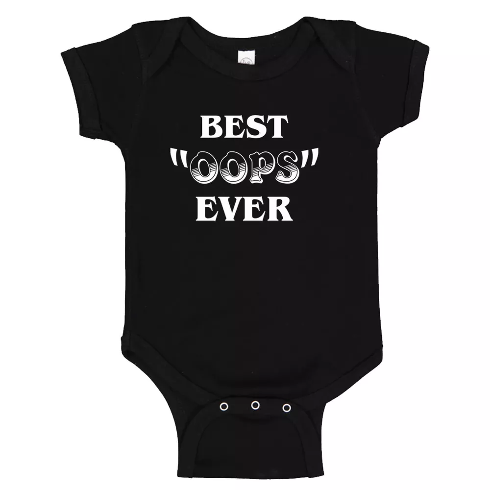 Best Oops Ever Funny Baby Shower Gift Clothes Bodysuit Unisex Pregnancy Reveal Cute And Cool ...