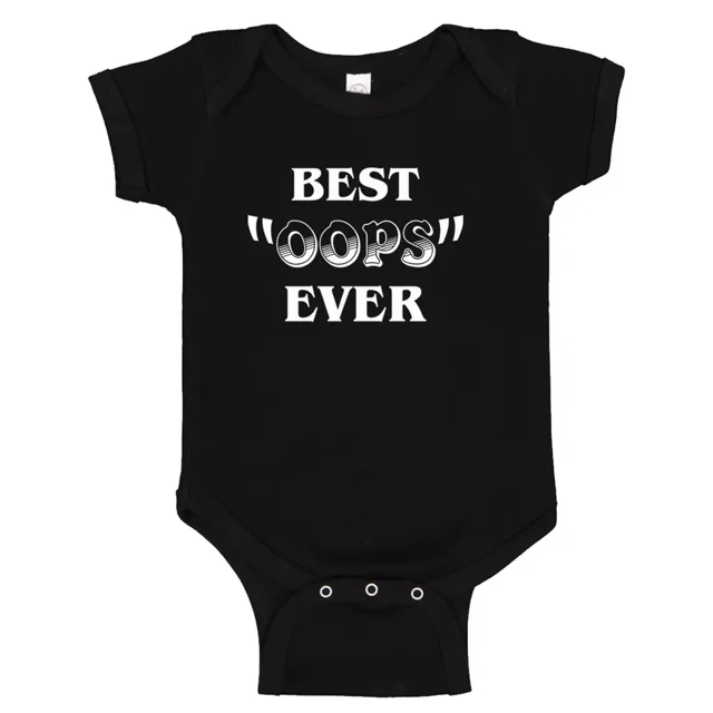 Best Oops Ever Funny Baby Shower Gift Clothes Bodysuit Unisex Pregnancy Reveal Cute And Cool ...