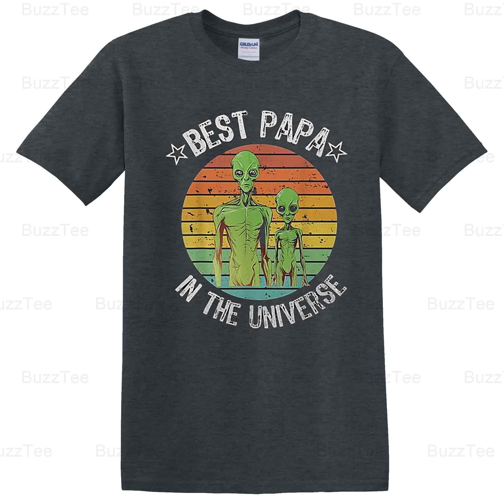 Best Papa Alien Grandpa Dad UFO Conspiracy Father Funny Sci-Fi Art T ...