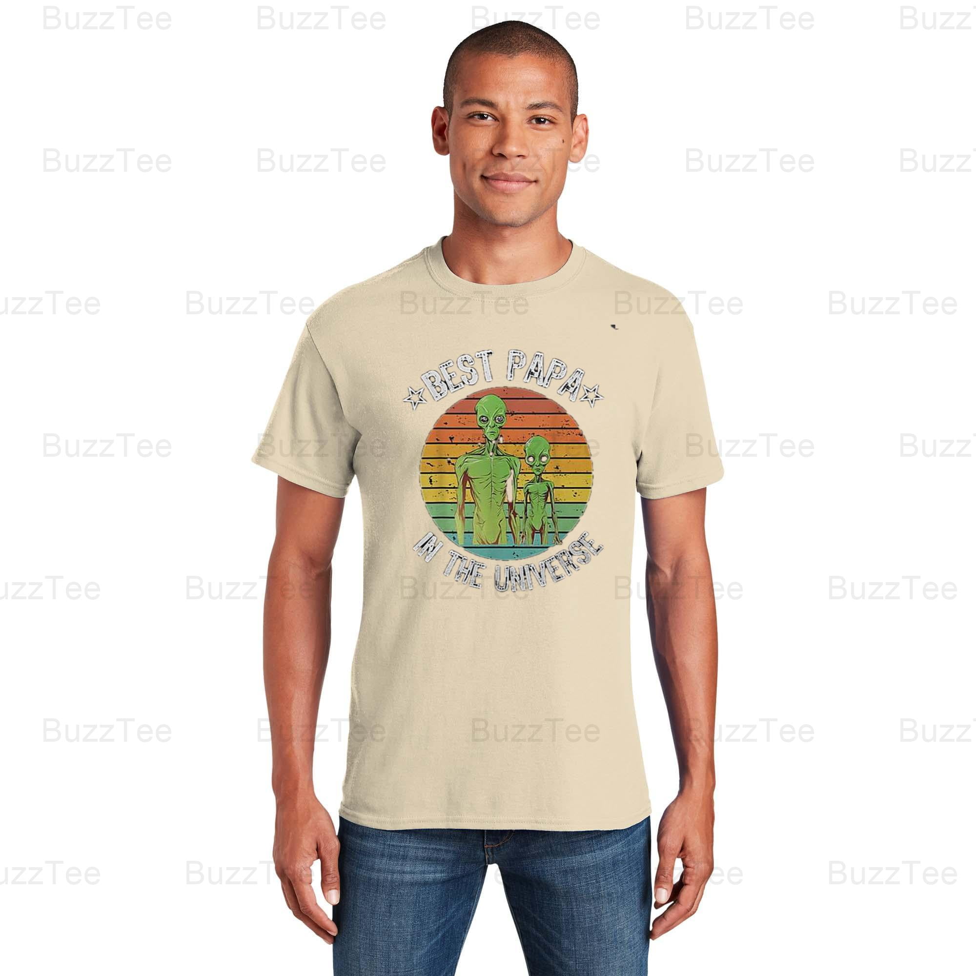 Best Papa Alien Grandpa Dad UFO Conspiracy Father Funny Sci-Fi Art T ...