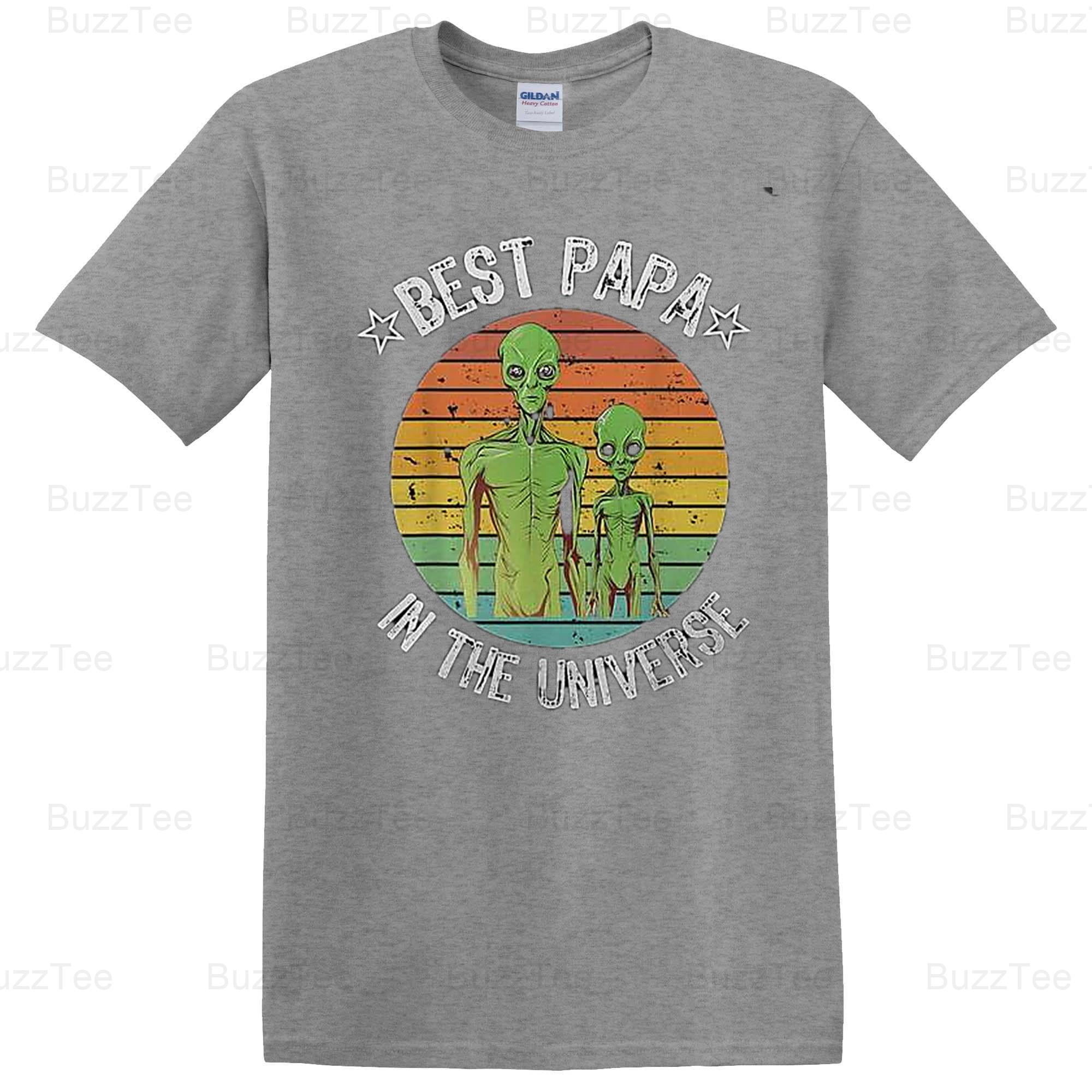 Best Papa Alien Grandpa Dad UFO Conspiracy Father Funny Sci-Fi Art T ...
