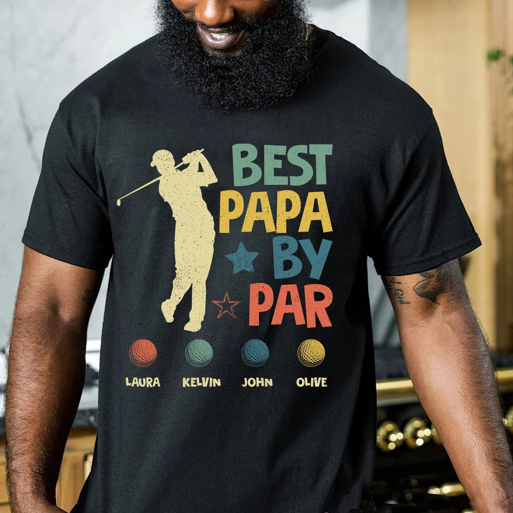 Best Papa By Par Golf Shirt, Dad Golf Shirt, Grandpa Golf Shirts ...