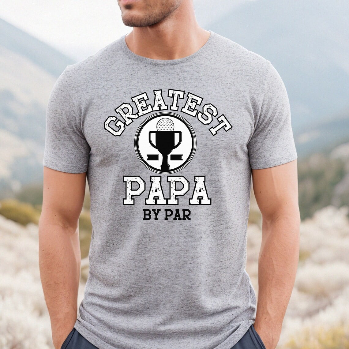 Best papa by par golf shirt, Papa golf t-shirt, golf gift for grandpa ...
