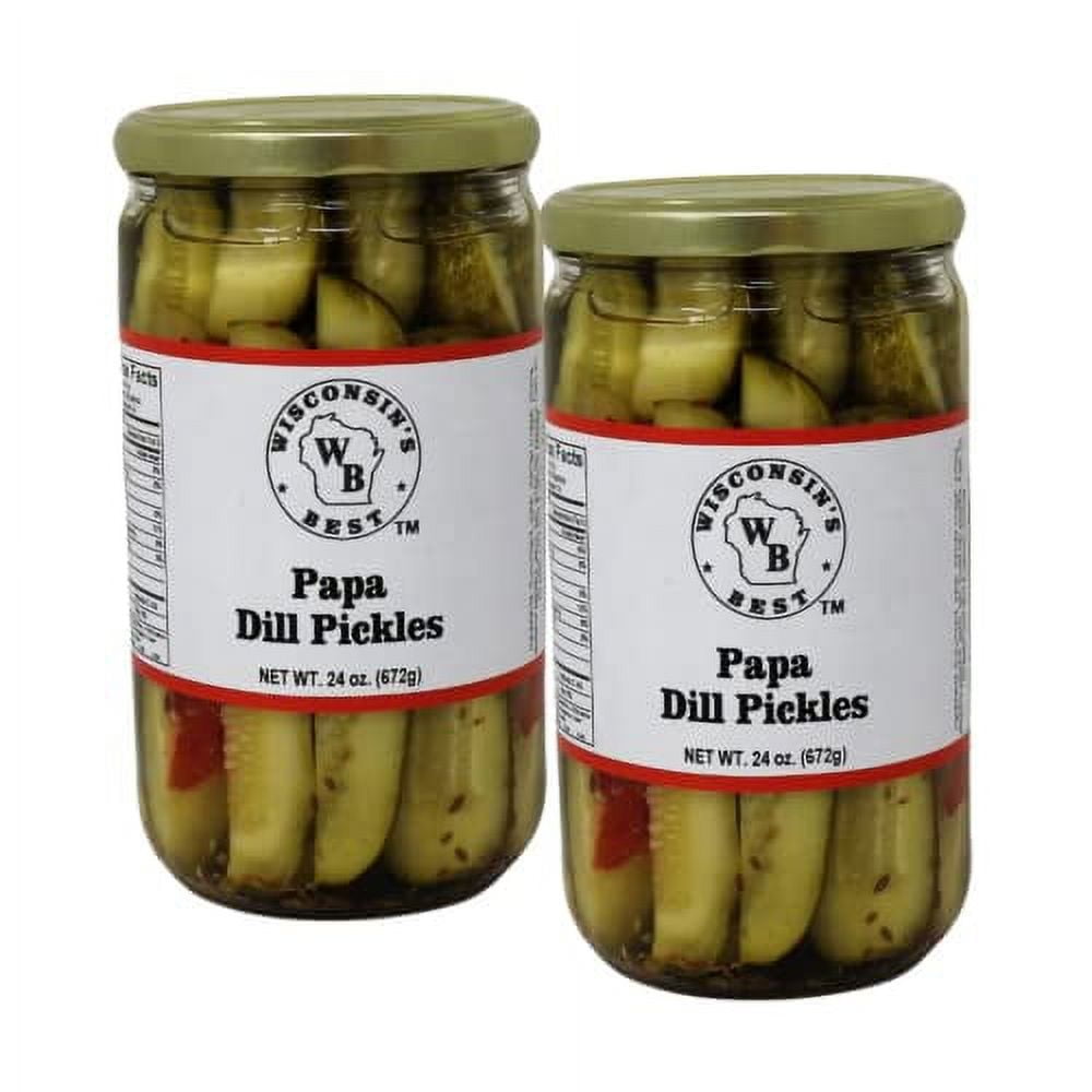 Best - Papa Dill Pickles, 24oz. (2 Pack) | Great for Snacking ...
