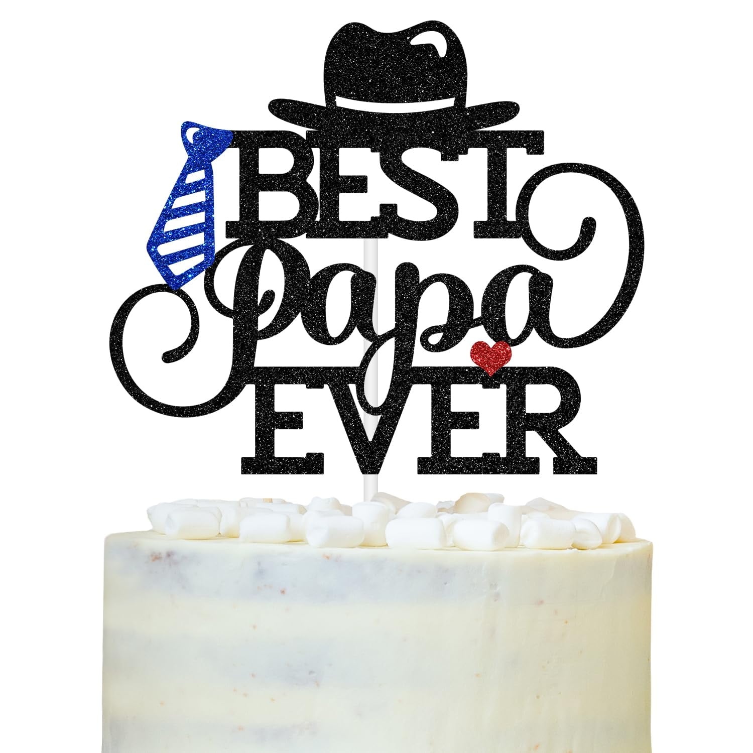 Best Papa Ever Cake Topper, Father's BSL1 Day Cake Decor, Best Dad Ever ...