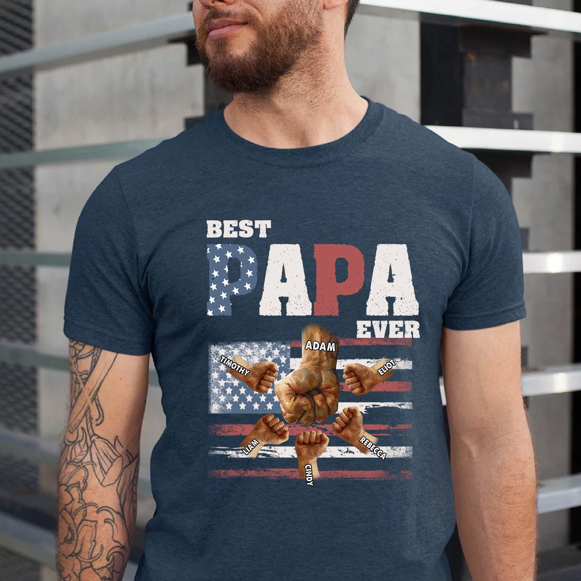 Best Papa Ever Shirt, Gift For Father Best Dad Ever, Father's Day Shirt ...