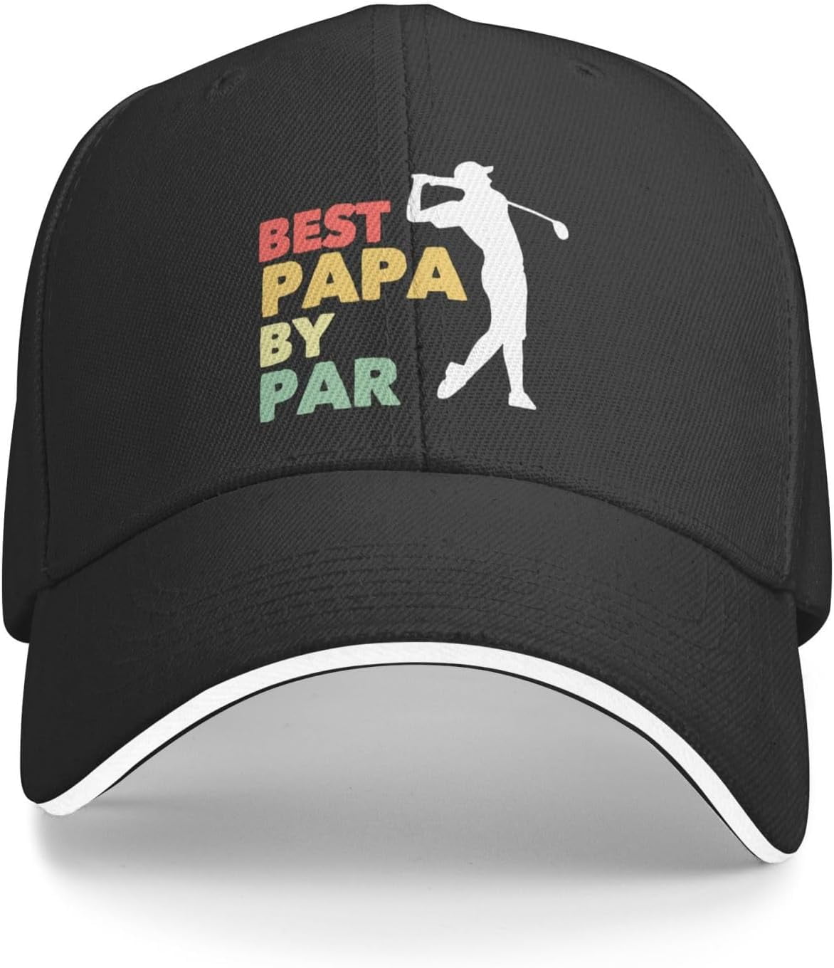 Best Papa by Par Baseball Cap Black Dad Hat Adjustable Cap Classic ...