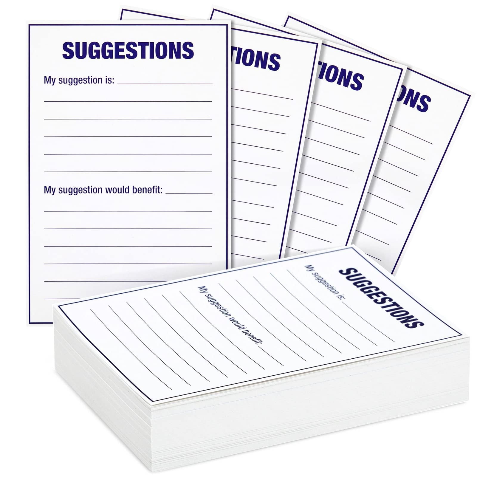 Best Paper Greetings 100-Sheet Bulk Suggestion Box Cards, 4 x 6 Blank ...