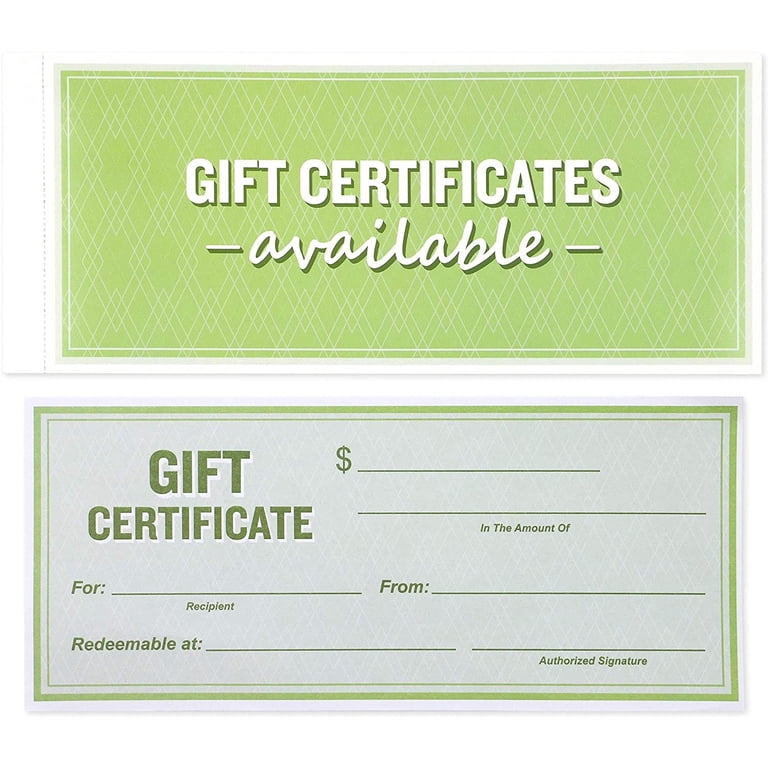 Simple Gift Certificate