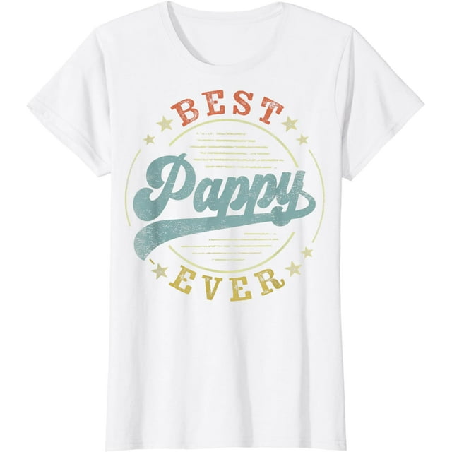 Best Pappy Ever Father's Day Pappy Gifts Vintage Emblem T-Shirt ...