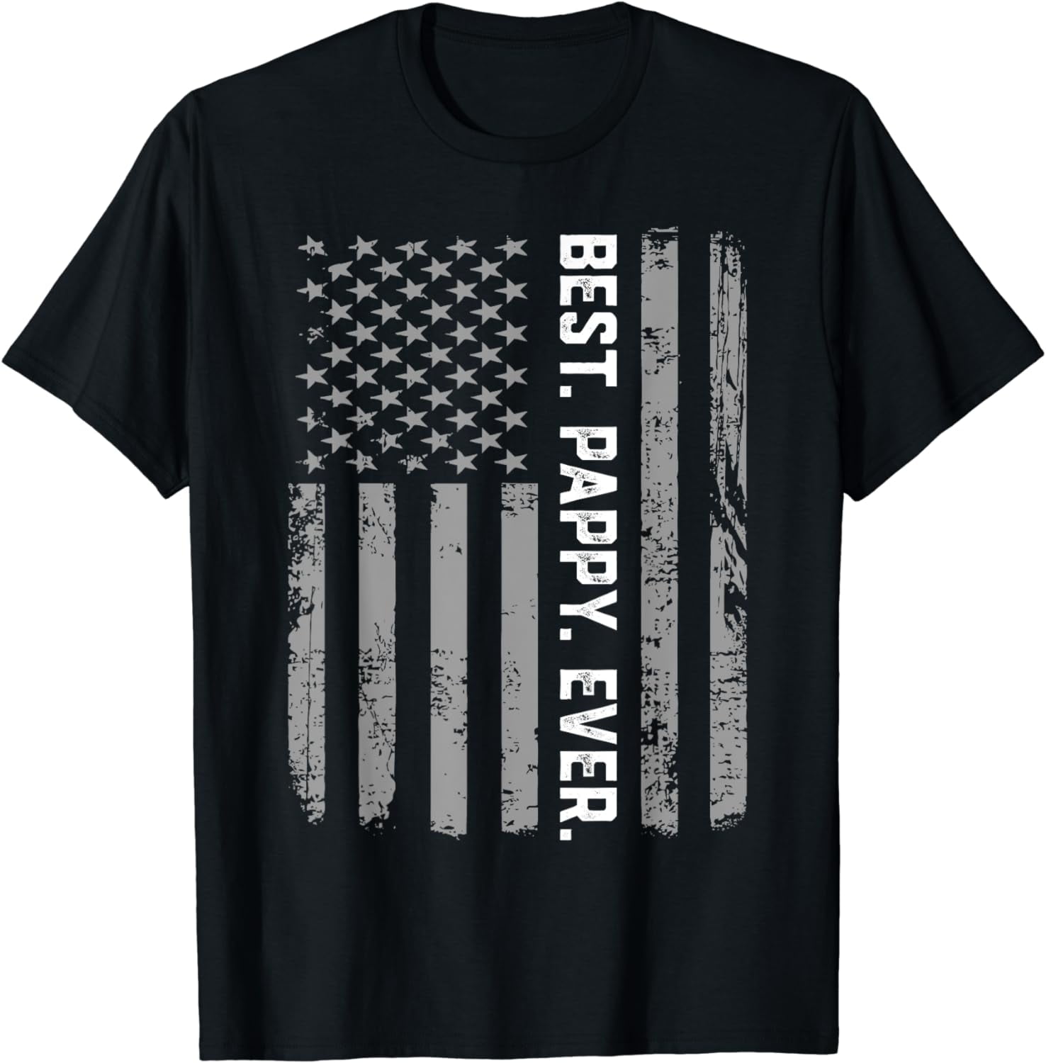 Best Pappy Ever Vintage American Flag T Shirt - Walmart.com