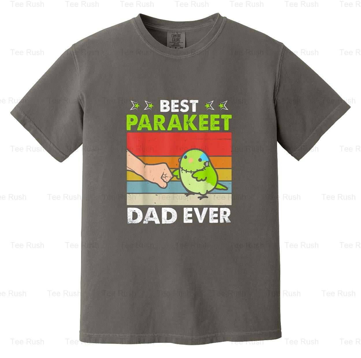 Best Parakeet Dad Ever Funny Pet Bird Budgie Parrot Owner Father Gift ...