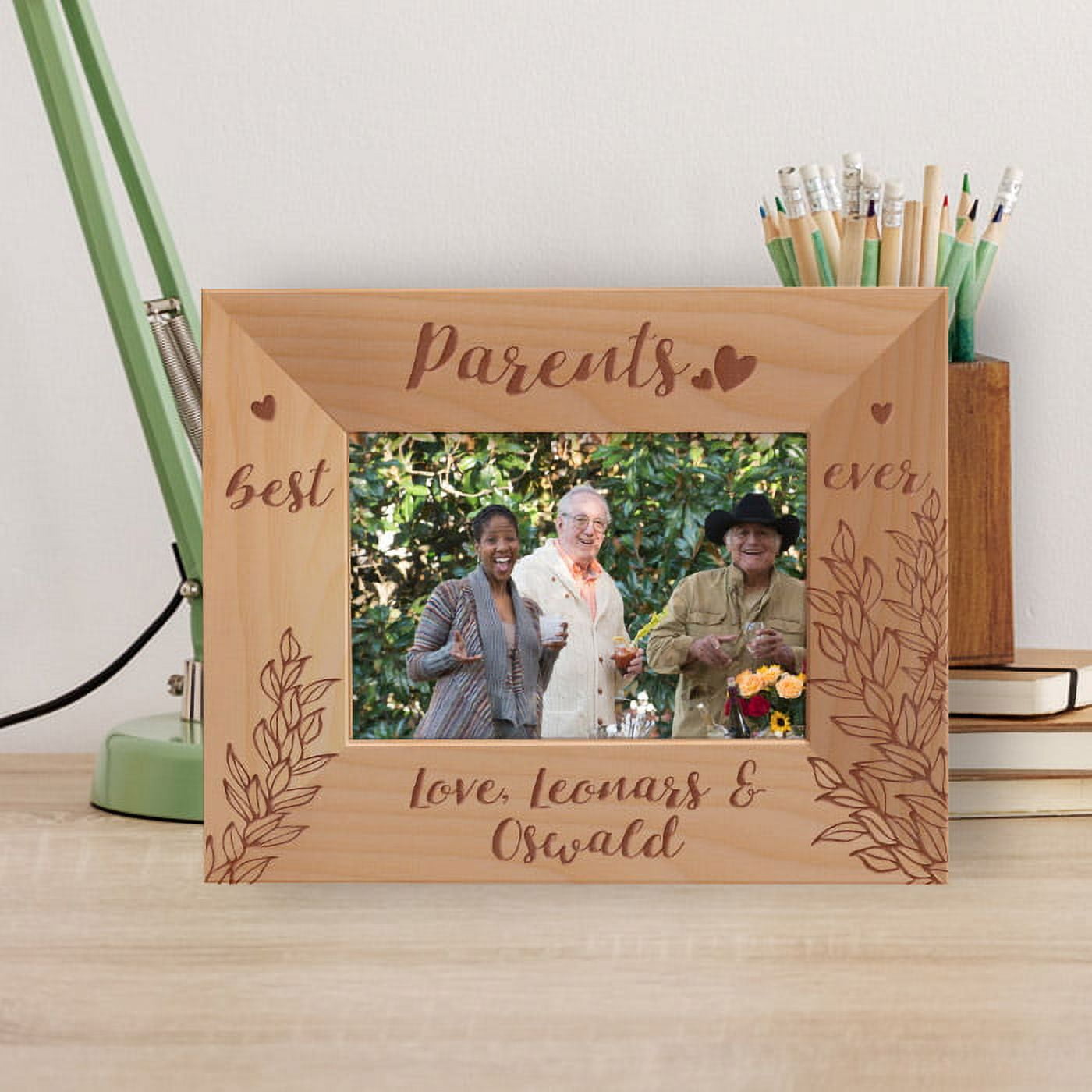 Best Parents Ever Personalized Wooden Frame-5" x 3 1/2" Brown ...