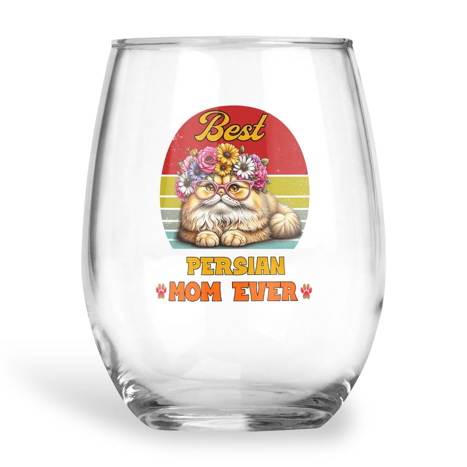 Best Persian Mom Ever Happy Mother's Day 15oz Stemless Wine Glass Mug ...