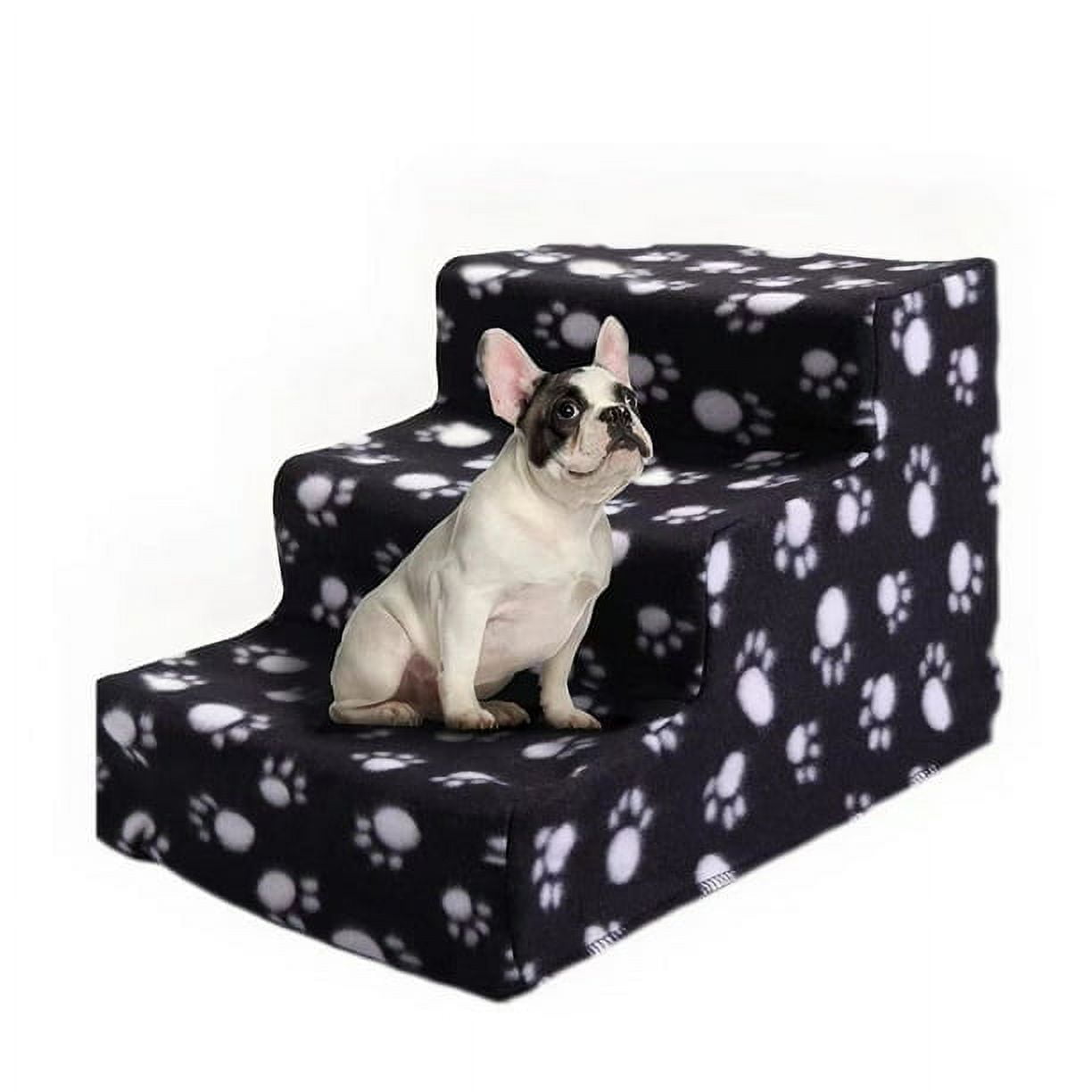 Best Pet 3 Steps Stairs for Dogs Cats with Cover, Pet Stairs, Portable ...