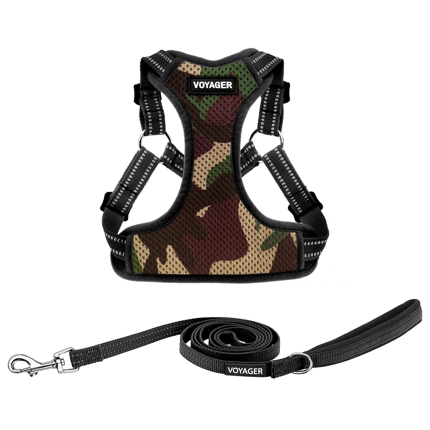 Best Pet Supplies Voyager Adjustable Dog Harness Leash Set with ...