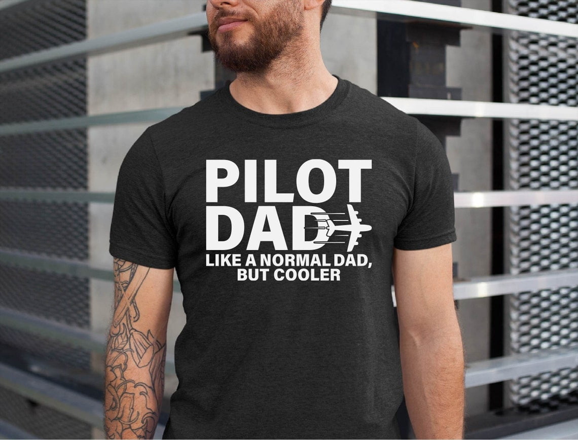 Best Pilot Dad Shirt, Pilot Dad Shirt, Cute Pilot Gift, Pilot Dad Tee ...