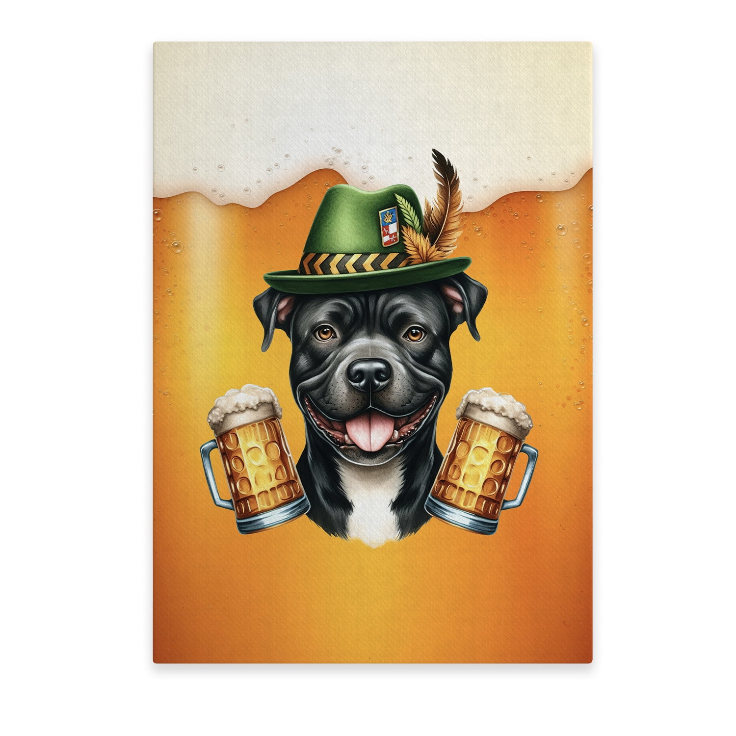 Best Pitbull Dad Proud Beer Lover Happy Oktoberfest Vertical Matte ...