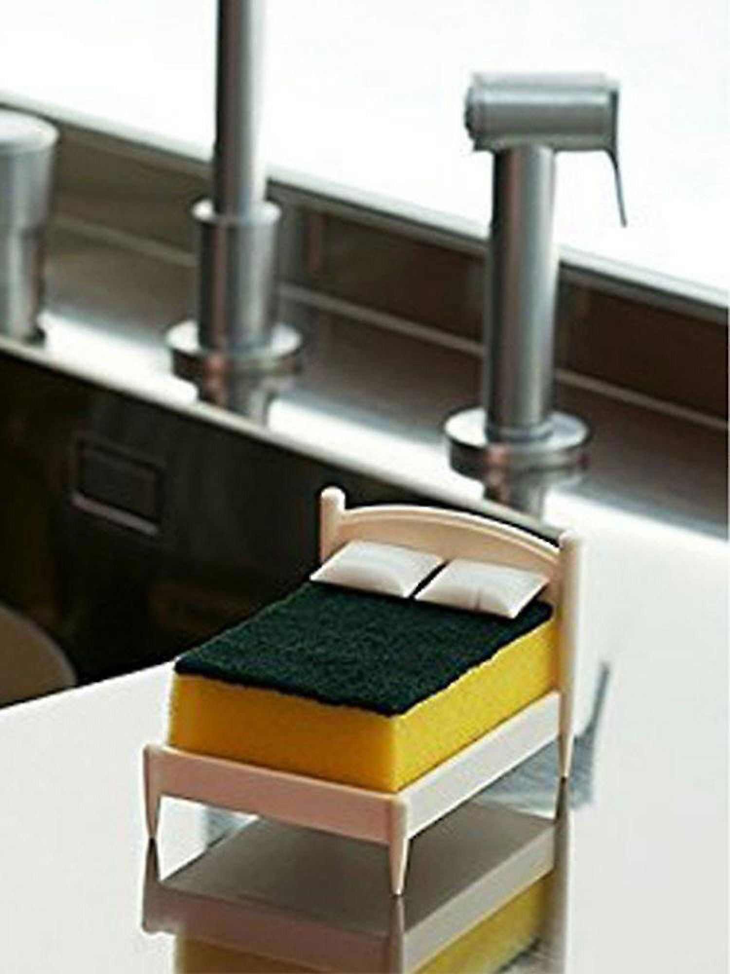 Best -Plastic Dish Sponge Holder for Kitchen Sink, Fits Any Standard ...