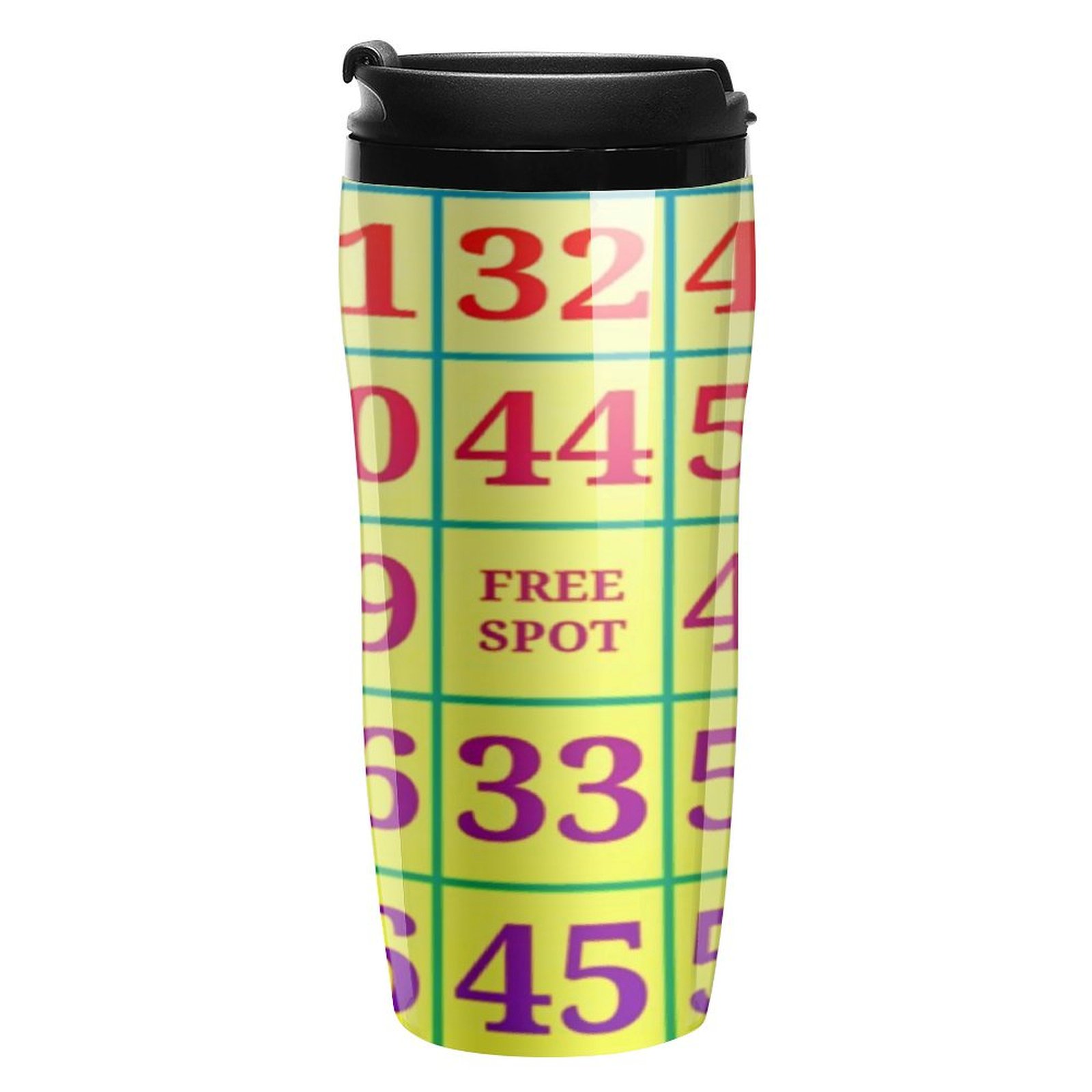 Best Play Bingo Double Walled Coffee Cup Plastic Water Bottle Tumblers ...