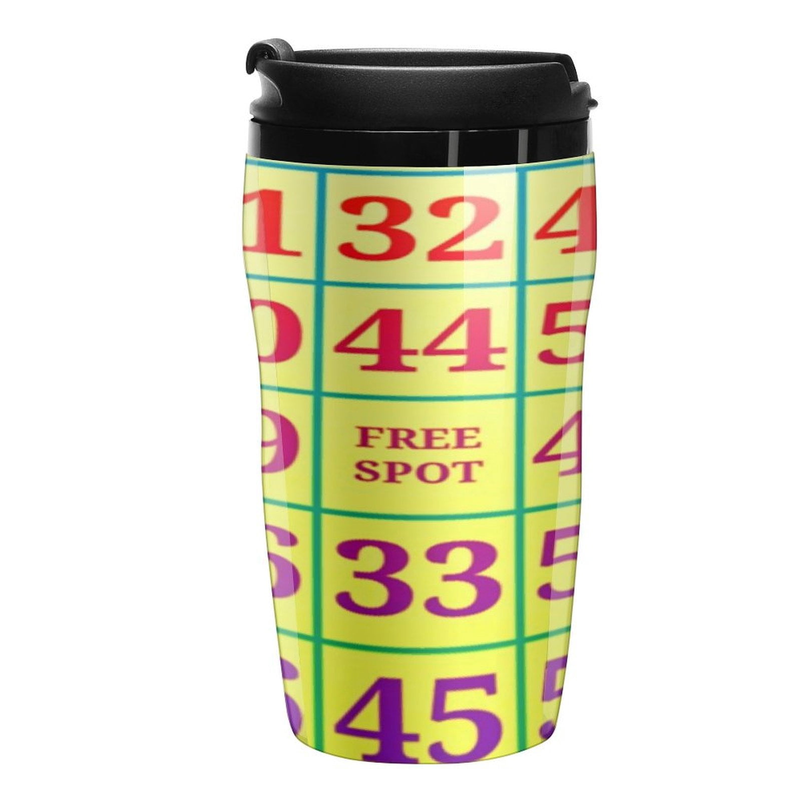 Best Play Bingo Double Walled Coffee Cup Plastic Water Bottle Tumblers ...