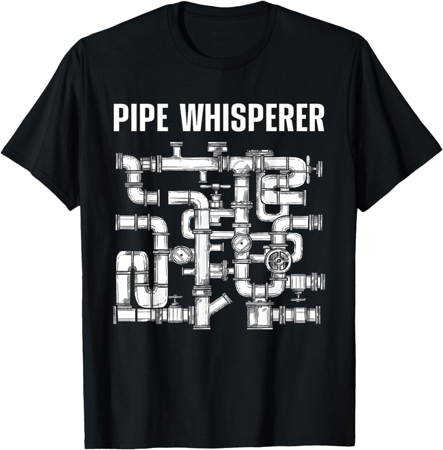 Best Plumber Art For Men Women Plumbing Gag Novelty Plumber T-Shirt ...