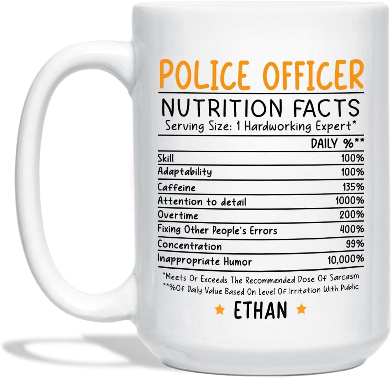 Best Police Captain Ever Coffee Mug, Police Captain Tea Cup, Police ...