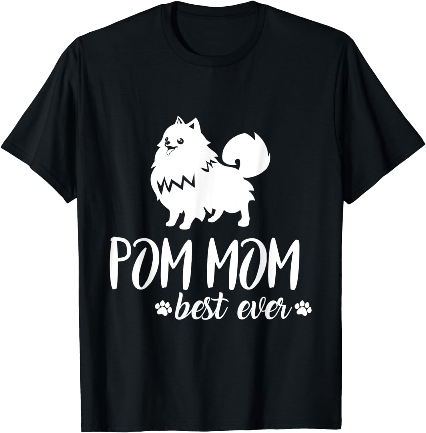 Best Pom Mom Ever Funny Pomeranian t-shirt Cheerleaders - Walmart.com